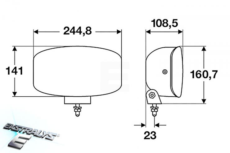 Hella Jumbo 320 FF fjernlys – Lumen