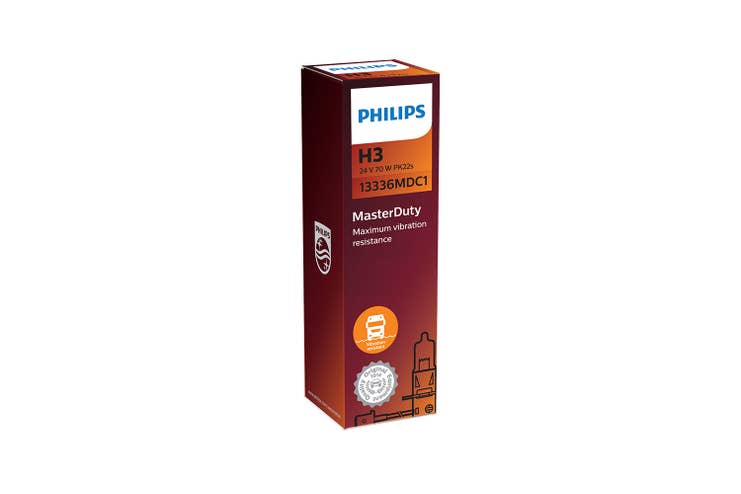 Philips H3 MasterDuty Halogen pære – Lumen