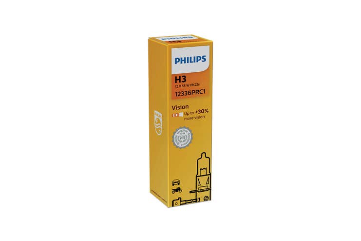 Philips H3 Vision Halogen pære – Lumen